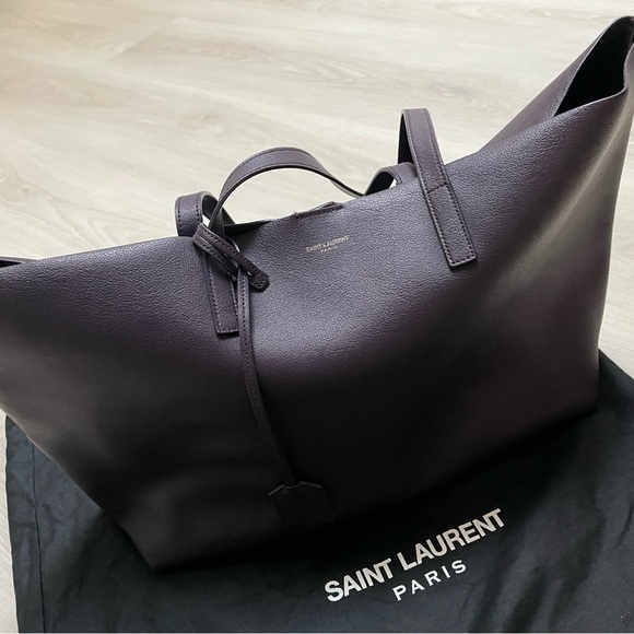 Saint Laurent | Bags | Saint Laurent Large Smooth Leather Shopping Tote ...